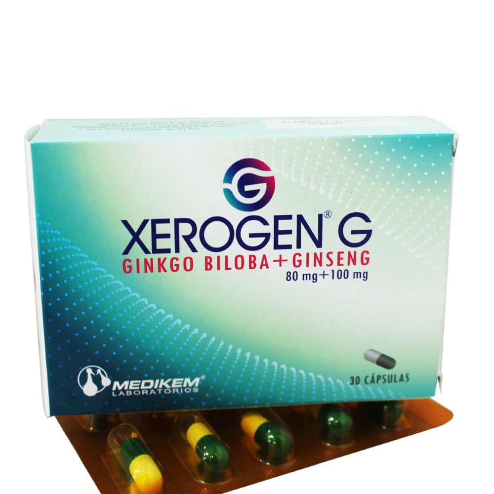 Xerogen g 80mg+100mg x 30 capsulas - Siman El Salvador