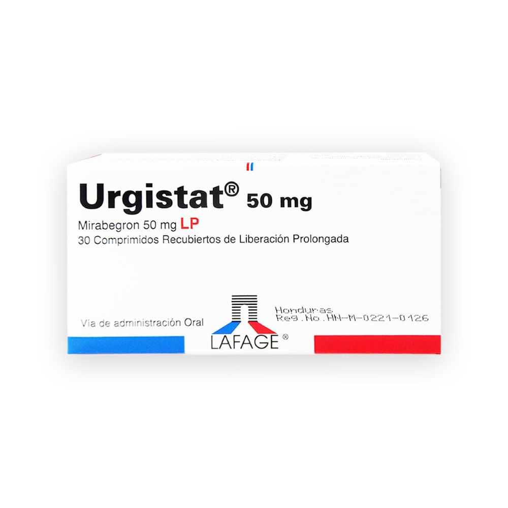 Urgistat 50mg x 30 comprimidos - Siman El Salvador