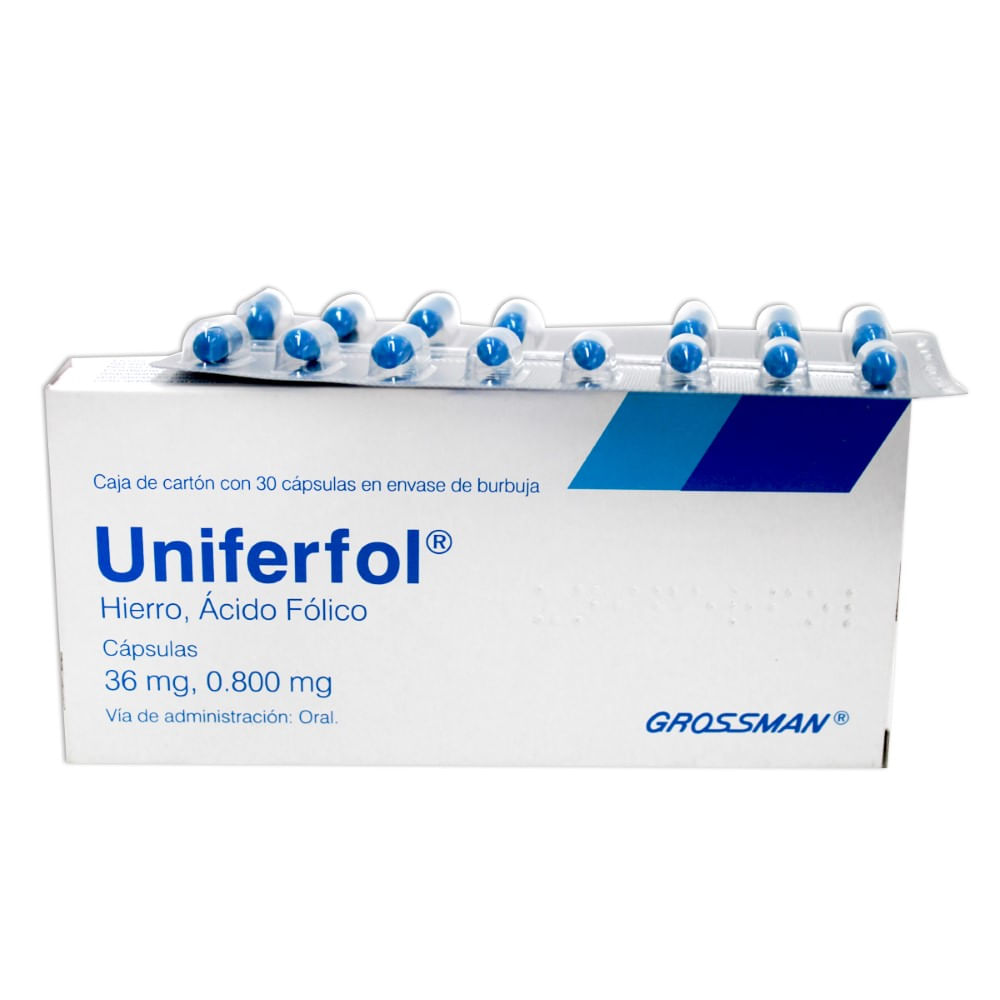 Uniferfol x 30 capsulas - Siman El Salvador
