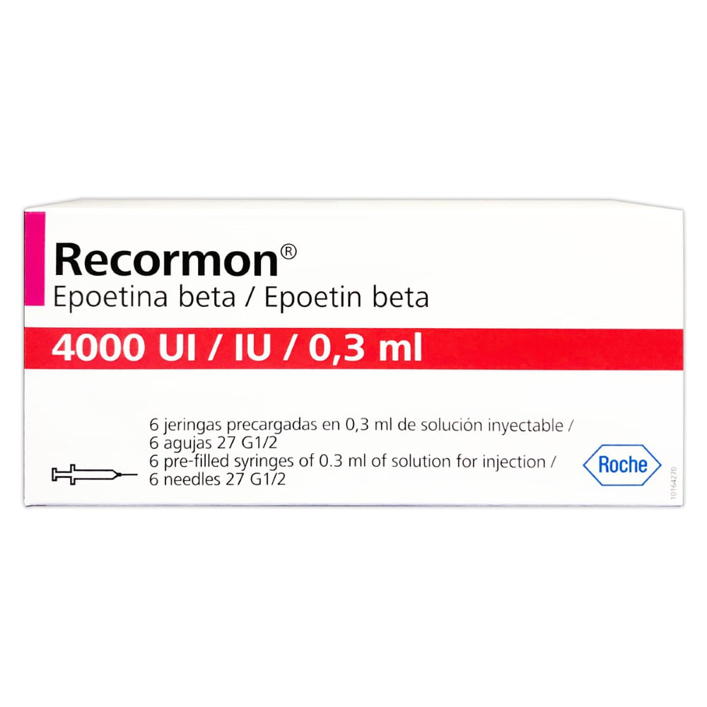 Recormon 4000 ui x 1 ampolla (eritropoyetina) - Siman El Salvador