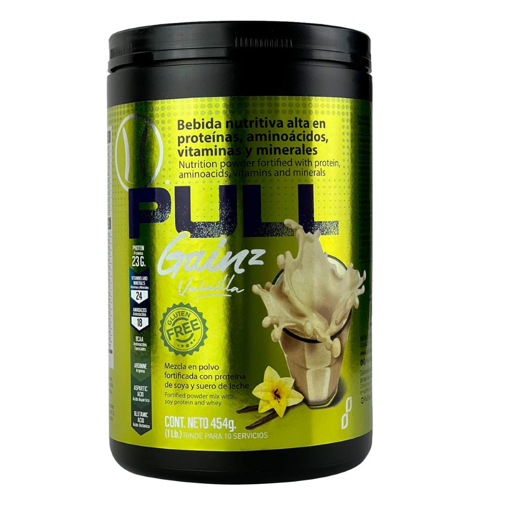 Batido de proteina pull gainz vainilla bote x1 lb - Siman El Salvador