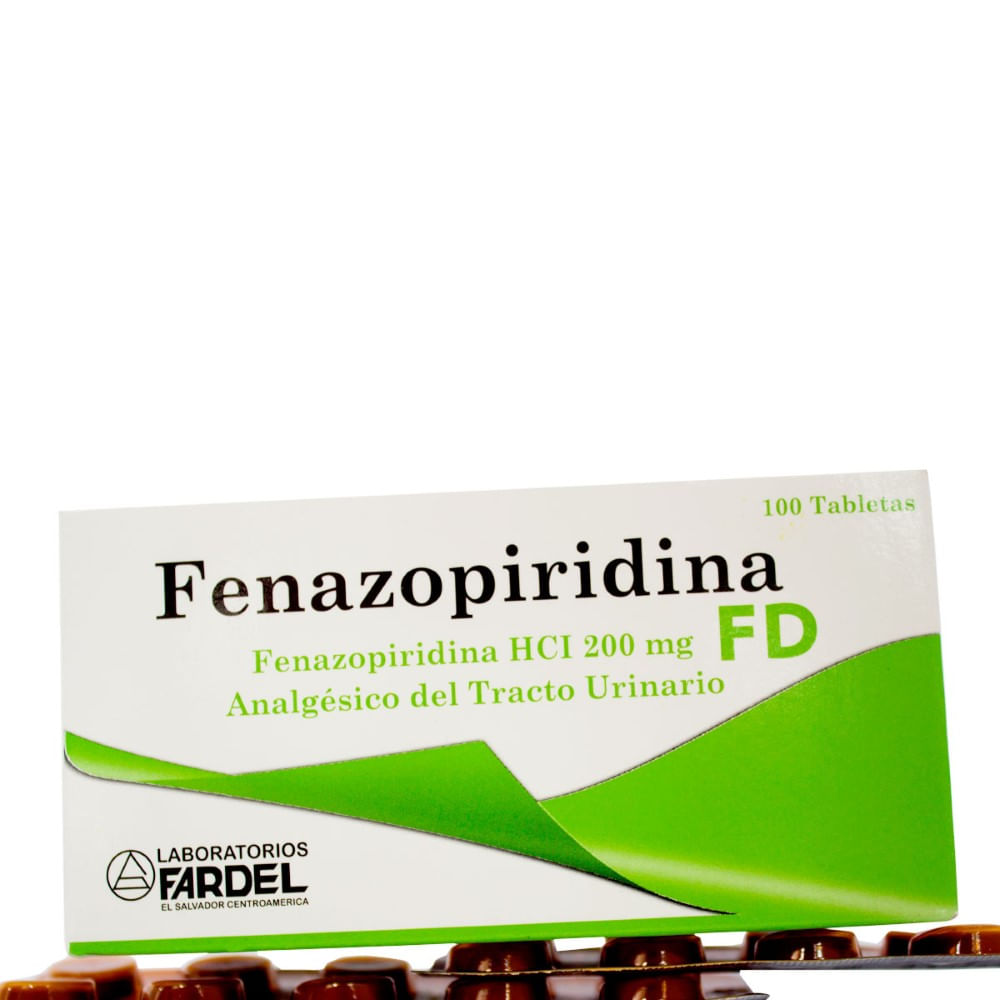 Fenazopiridina fardel 200mg x 100 tabletas - Siman El Salvador
