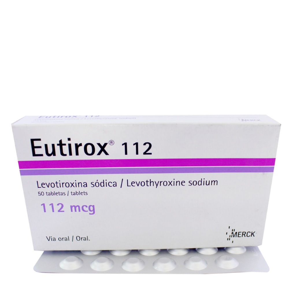 Eutirox 112mcg x 50 tabletas - Siman El Salvador