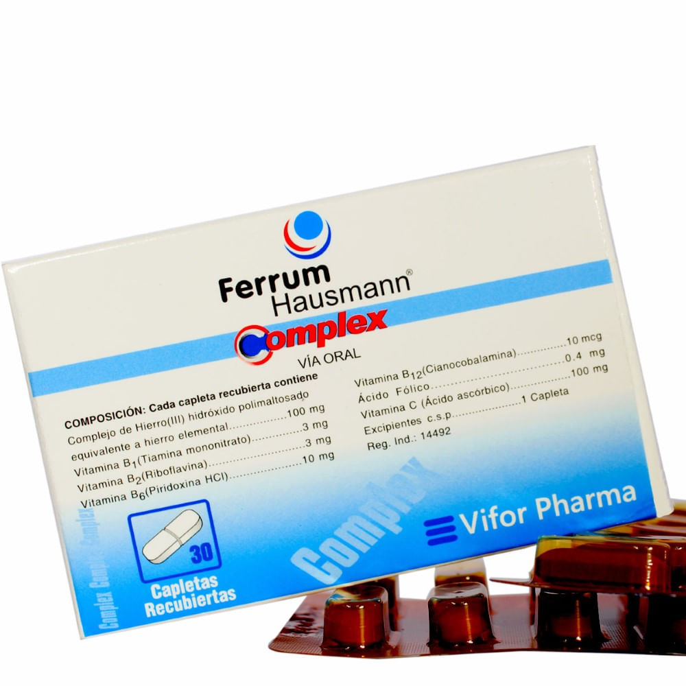 Ferrum hausman complex 30 capletas - Siman El Salvador