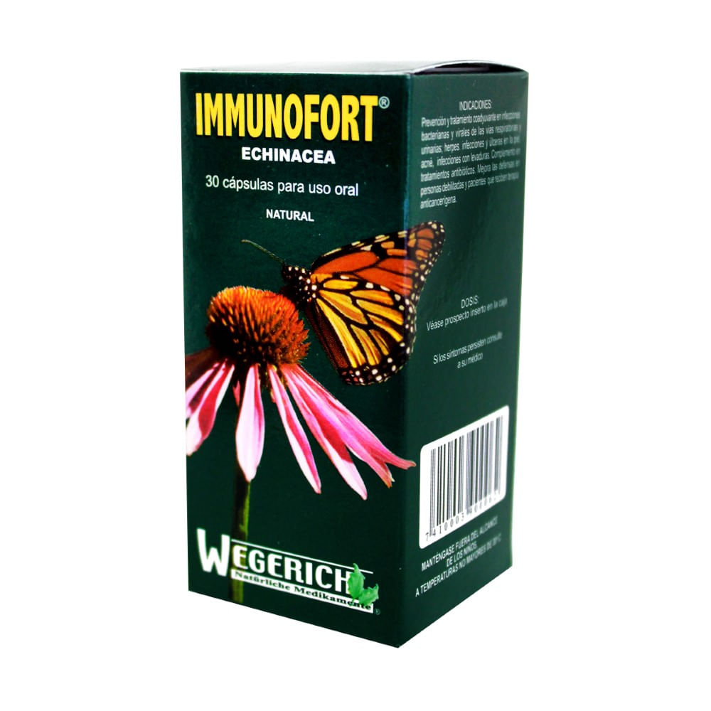 Immunofort frasco x 30 capsulas - Siman El Salvador