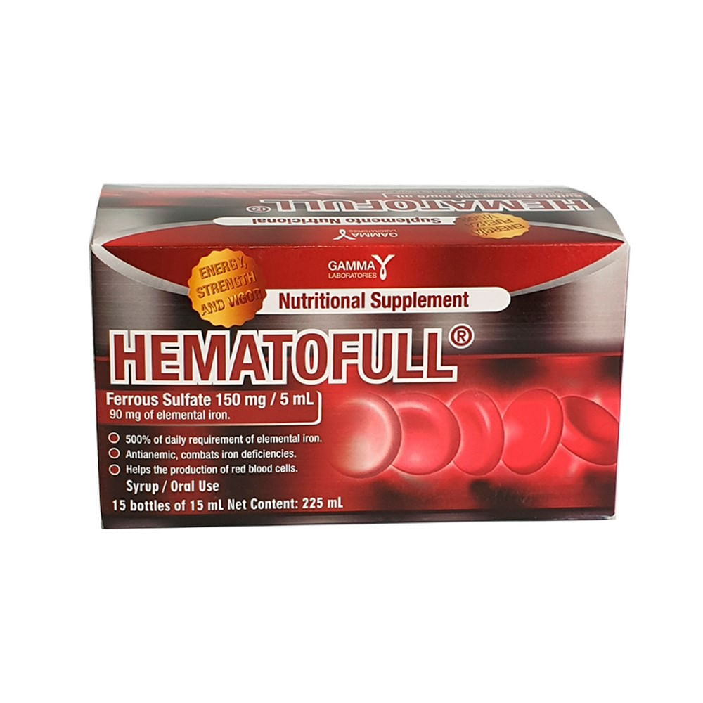 Hematofull 150mg x 15 ampollas bebibles de 15ml - Siman El Salvador