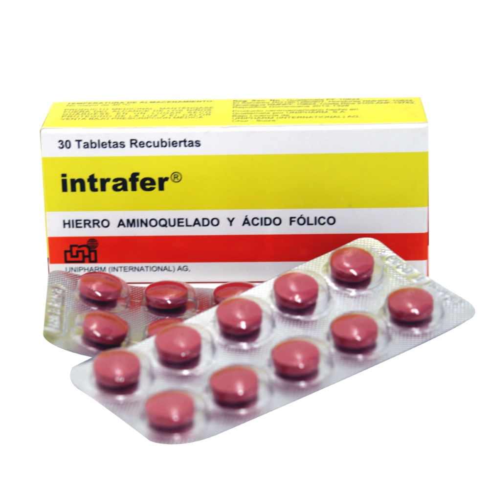 Intrafer x 30 grageas - Siman El Salvador