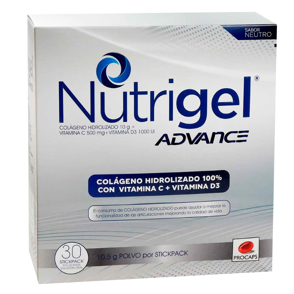 Nutrigel advance neutro x 30 sobres