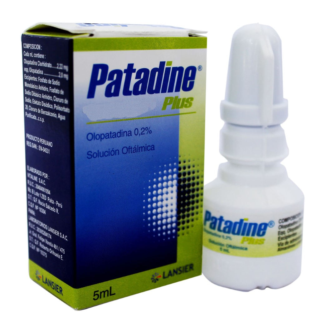 Patadine plus 0.2% solucion oftalmica x 5ml