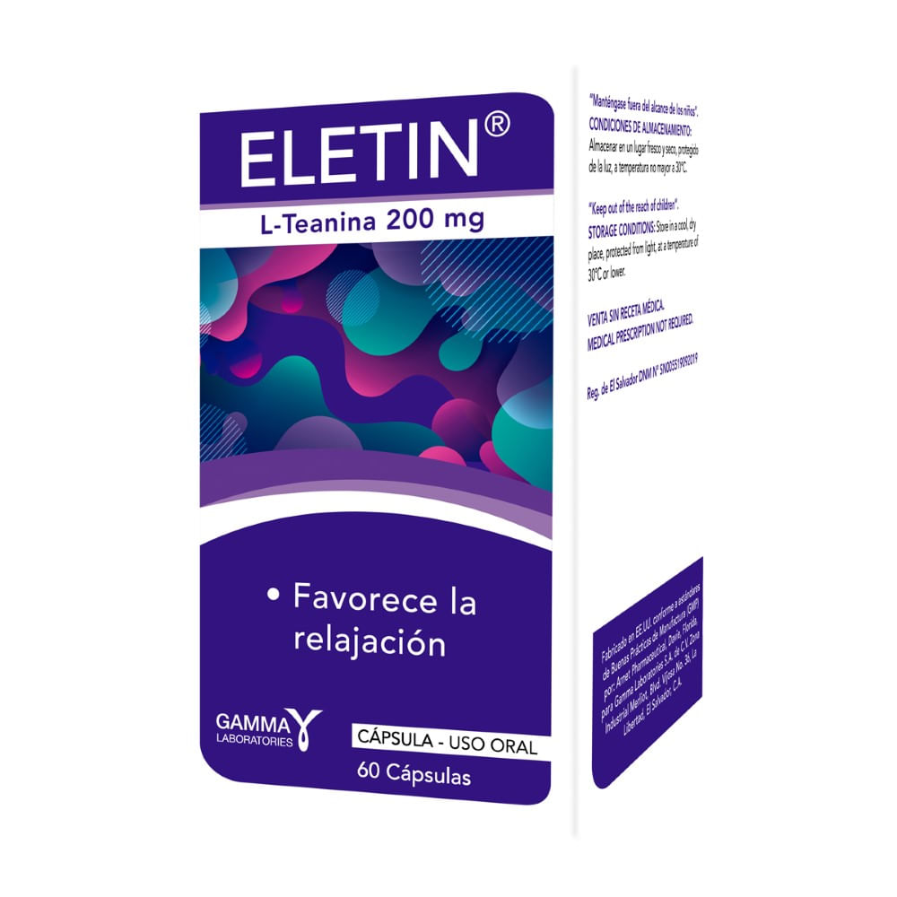 Eletin 200mg x 60 capsulas - Siman El Salvador