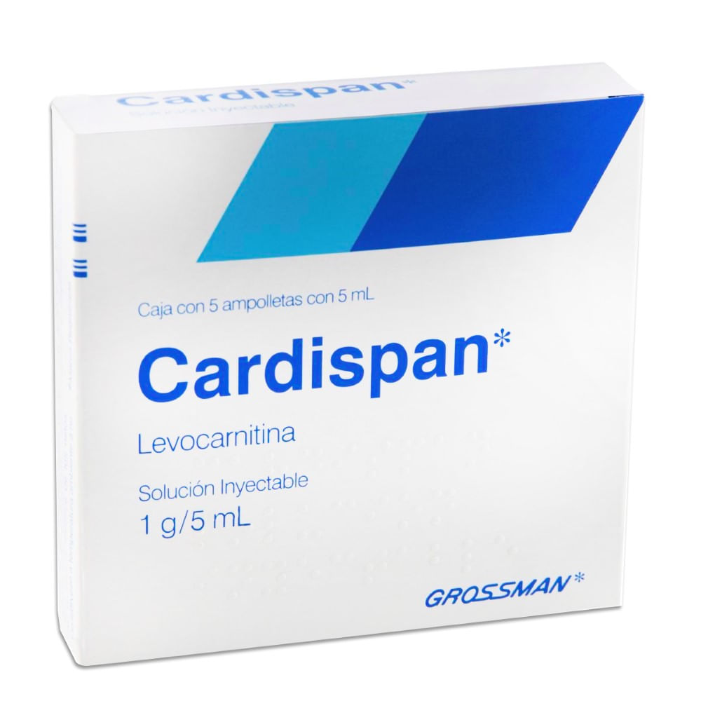 Cardispan 1g/5ml inyectable x 5 ampollas 5ml - Siman El Salvador