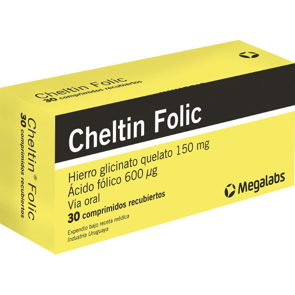 Cheltin folic x 30 comprimidos - Siman El Salvador