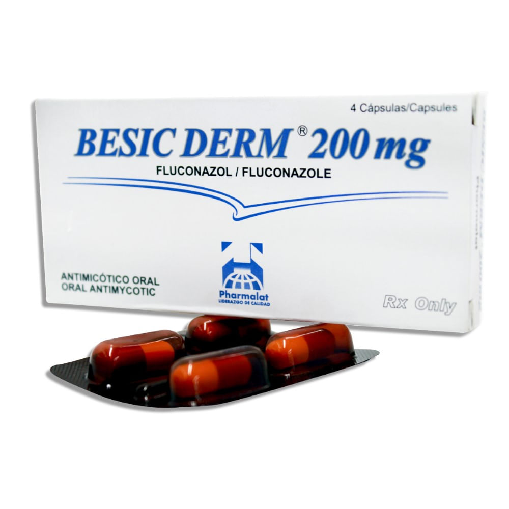 Besic derm 200mg x 4 capsulas - Siman El Salvador