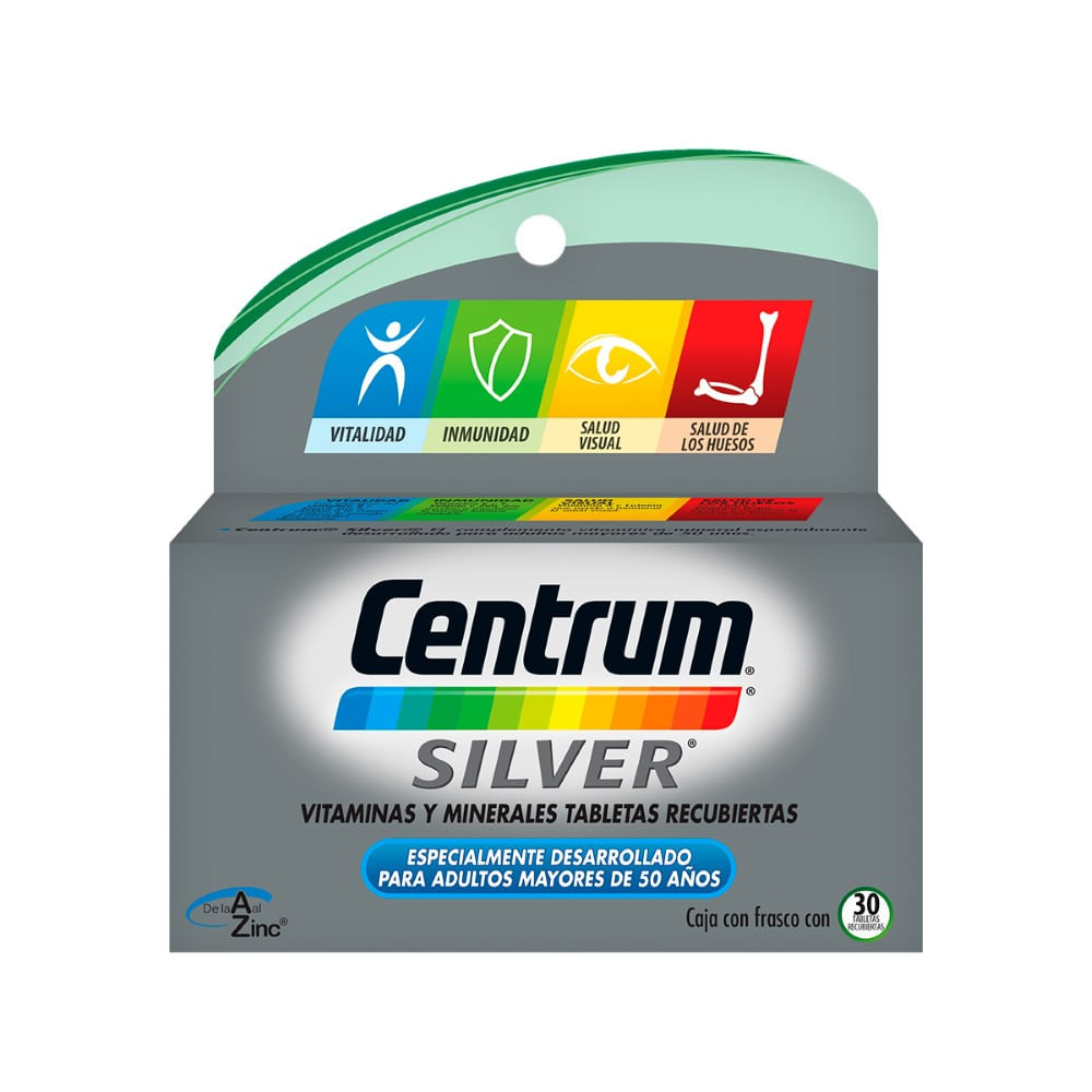 Centrum silver x 30 tabletas - Siman El Salvador