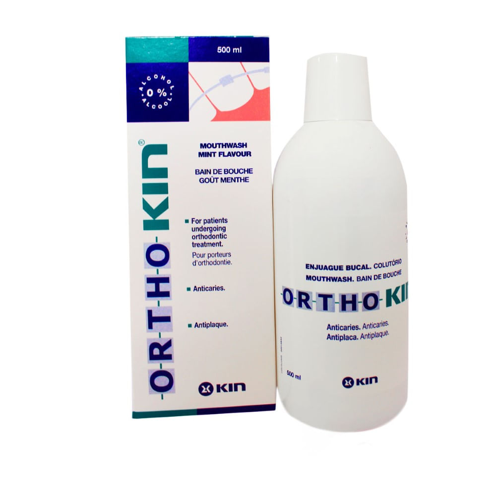 Orthokin enjuague bucal colutorio bote x 500ml - Siman El Salvador