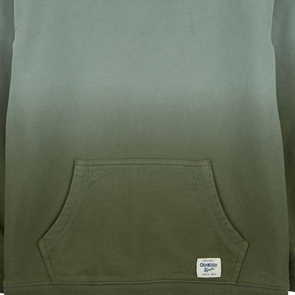 Chumpa con hoodie verde de niño