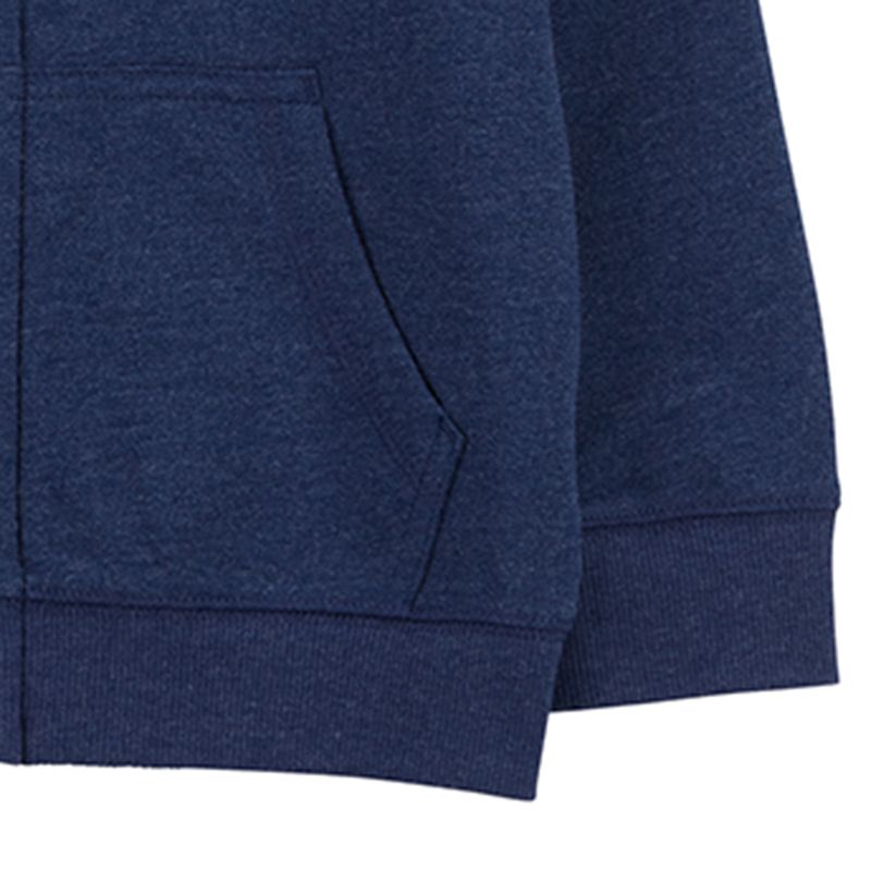 Chumpa con hoodie azul indigo de niño