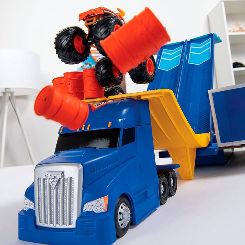 Monster jam set tráiler transformable 1:64