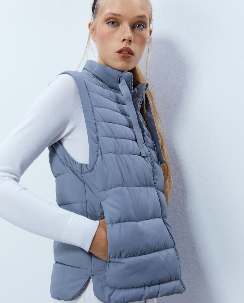 Chaleco Sfera celeste para mujer - Siman Costa Rica