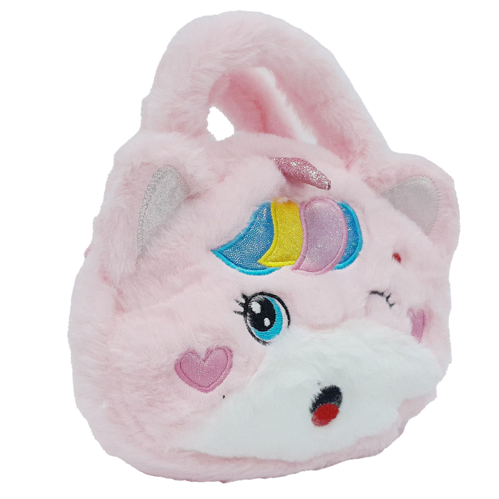 Cartera rosada bordado para niña