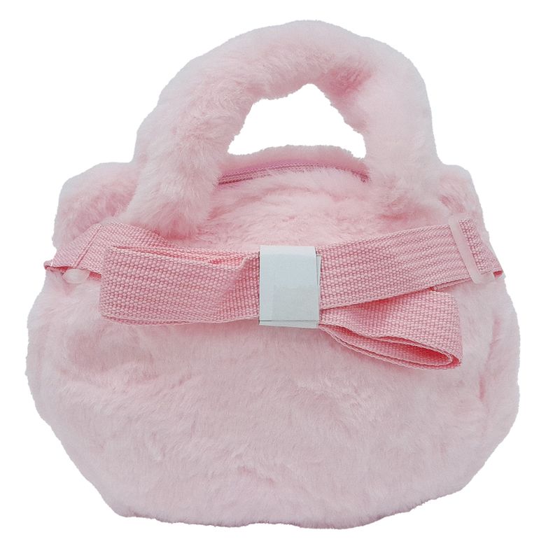 Cartera rosada bordado para niña