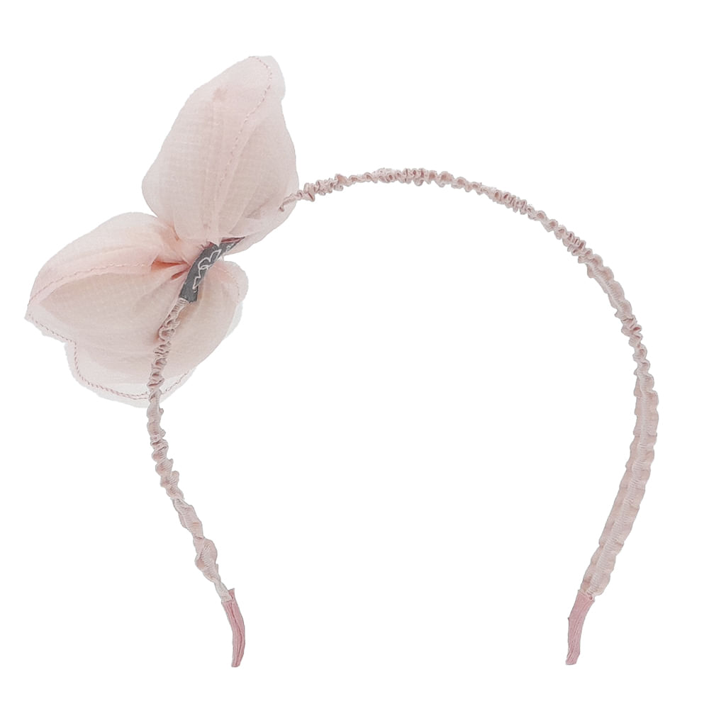 Diadema con chonga rosada sólido para niña - Siman Costa Rica