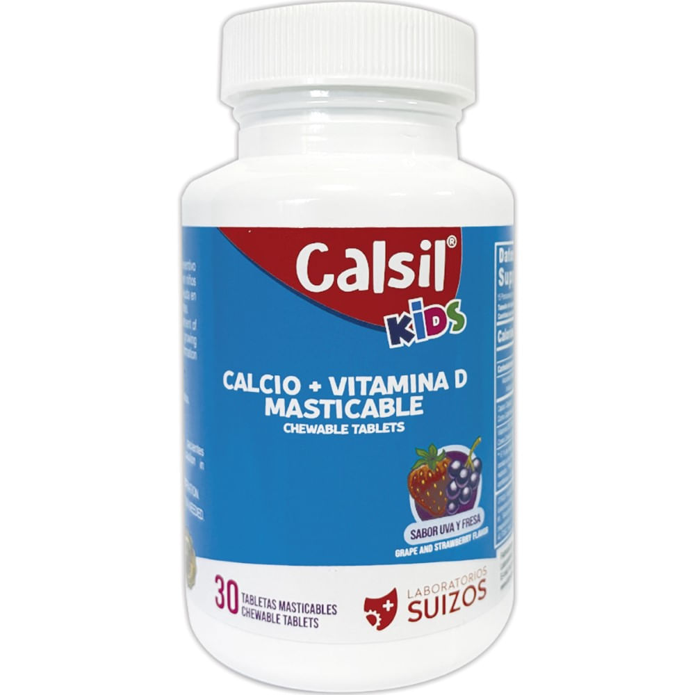 Calsil kids x 30 tabletas masticables - Siman El Salvador