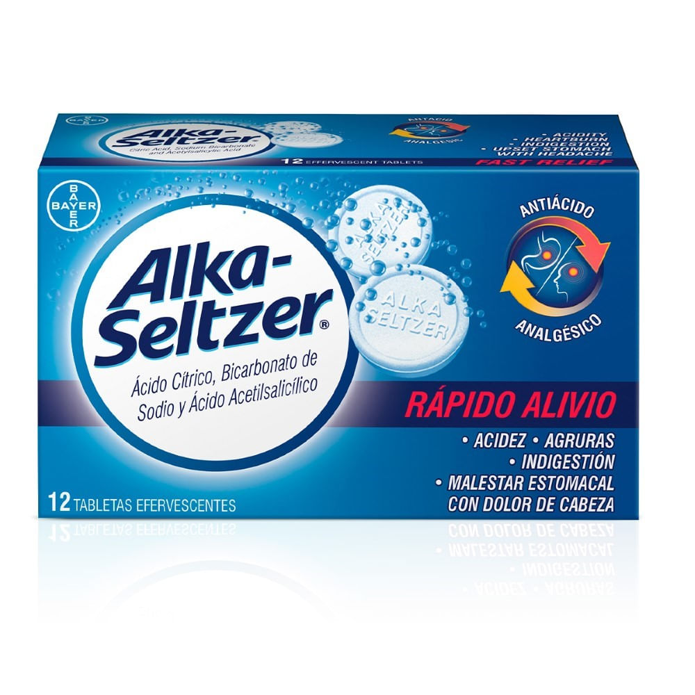 Alka-seltzer x 12 tabletas - Siman El Salvador