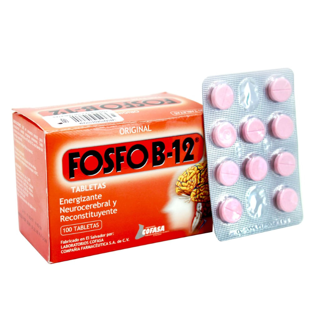 Fosfo b-12 x 30 tabletas - Siman El Salvador