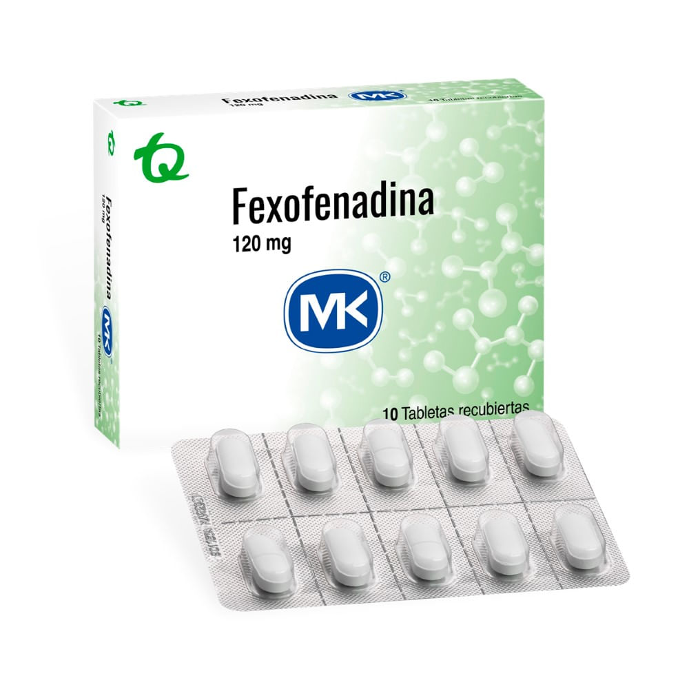 Fexofenadina mk 120mg x 10 tabletas - Siman El Salvador