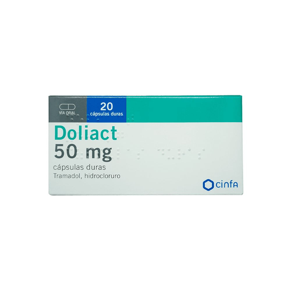 Doliact 50mg x 20 capsulas - Siman El Salvador