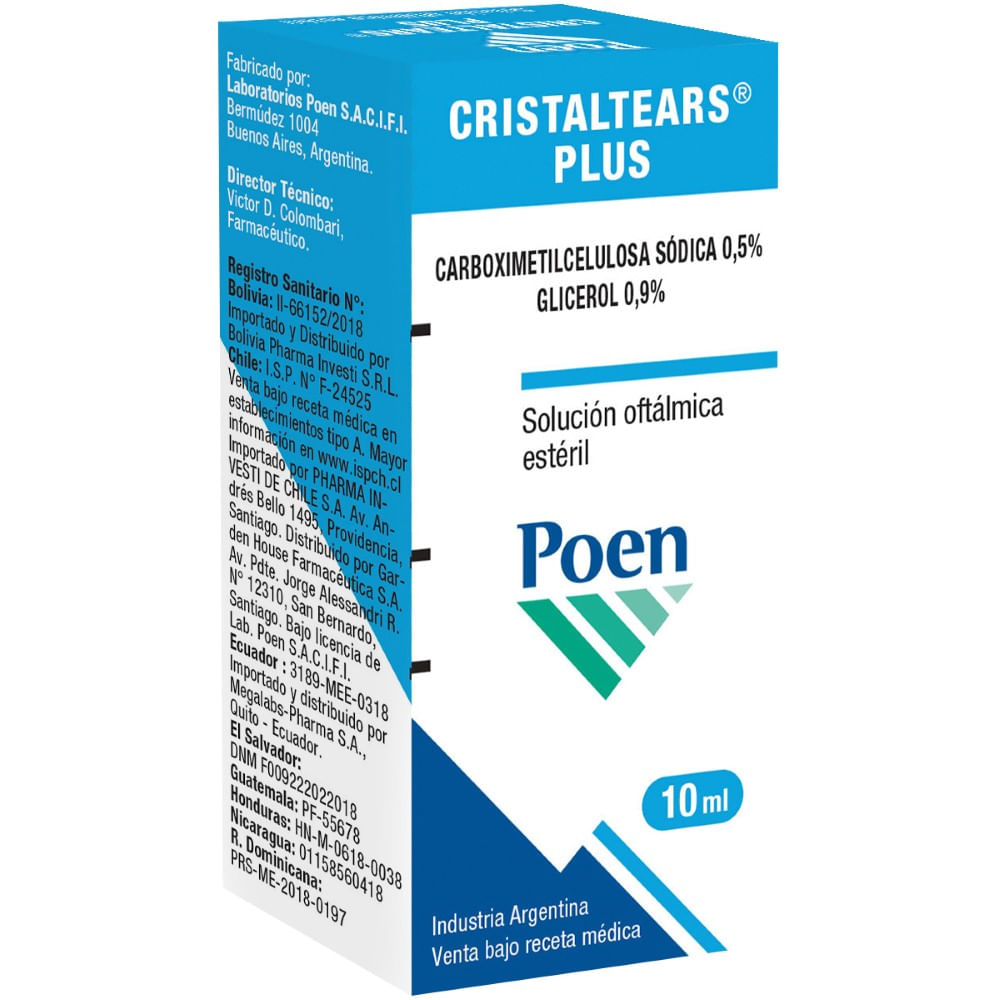 Cristal tears plus gotas oftalmicas 10ml