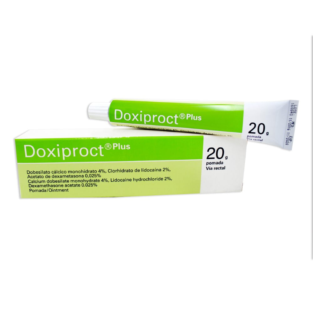 Doxiproct plus pomada tubo x 20 gramos - Siman El Salvador