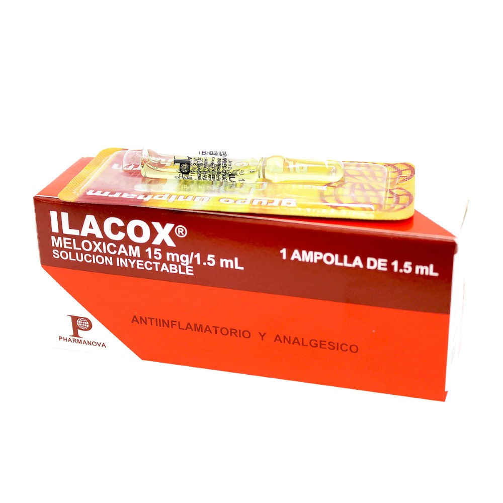 Ilacox 15mg inyectable x 1 ampolla 1.5ml - Siman El Salvador