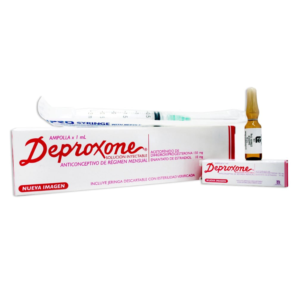 Deproxone inyectable 150mg/10mg x 1 ampolla 1ml