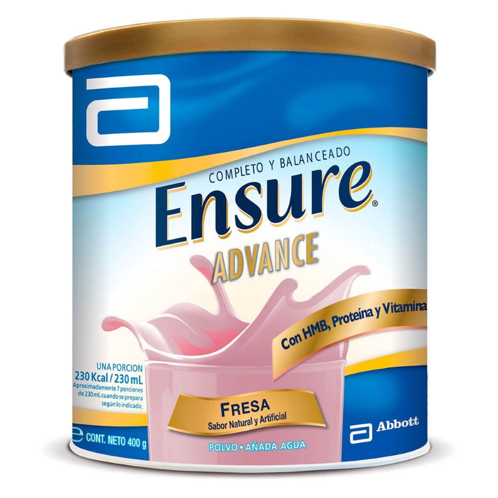 Ensure advance sabor fresa lata x 400 gramos - Siman El Salvador