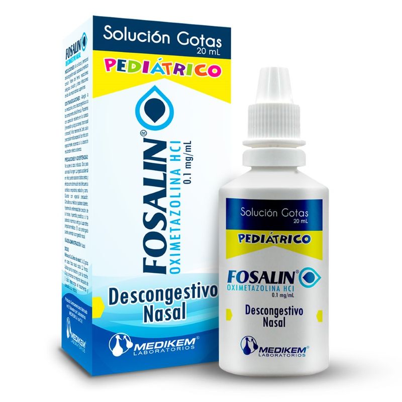 Fosalin pediatrico 0.1mg gotas nasales x 20ml - Siman El Salvador