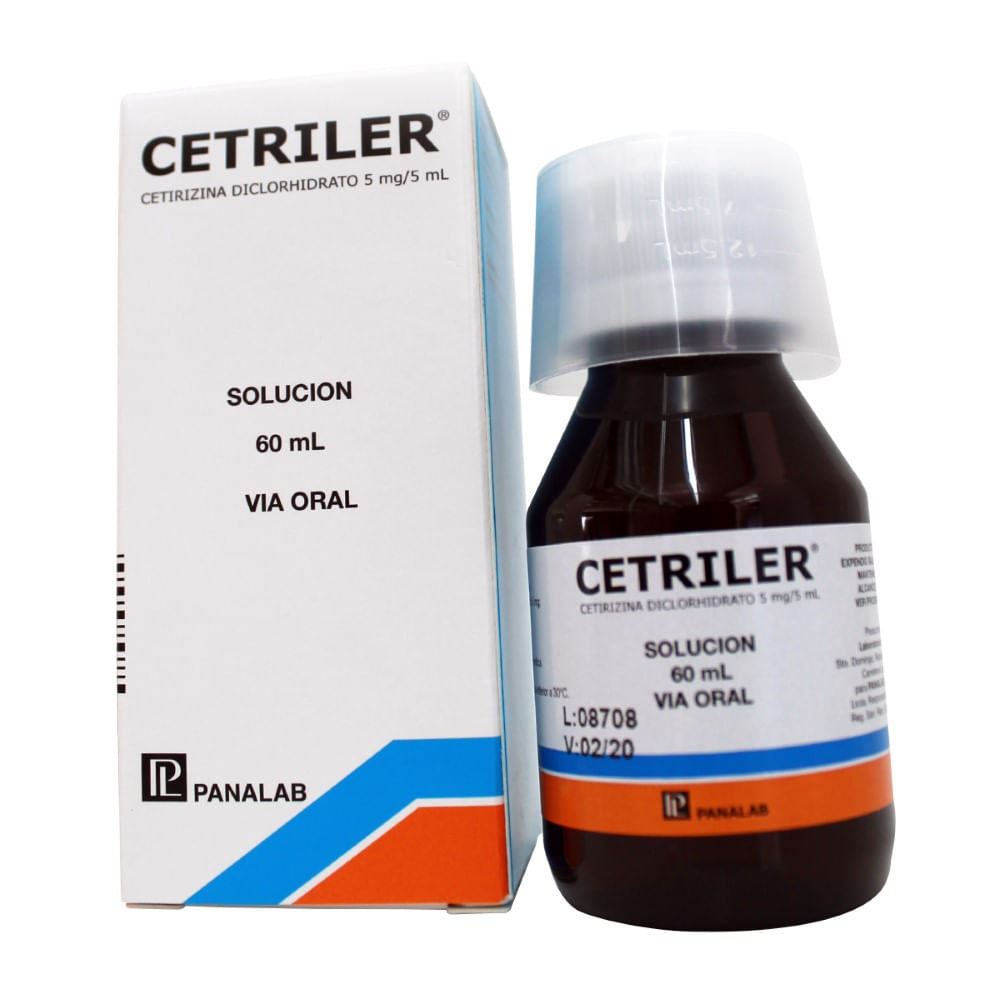 Cetriler 5mg solucion frasco x 60ml - Siman El Salvador