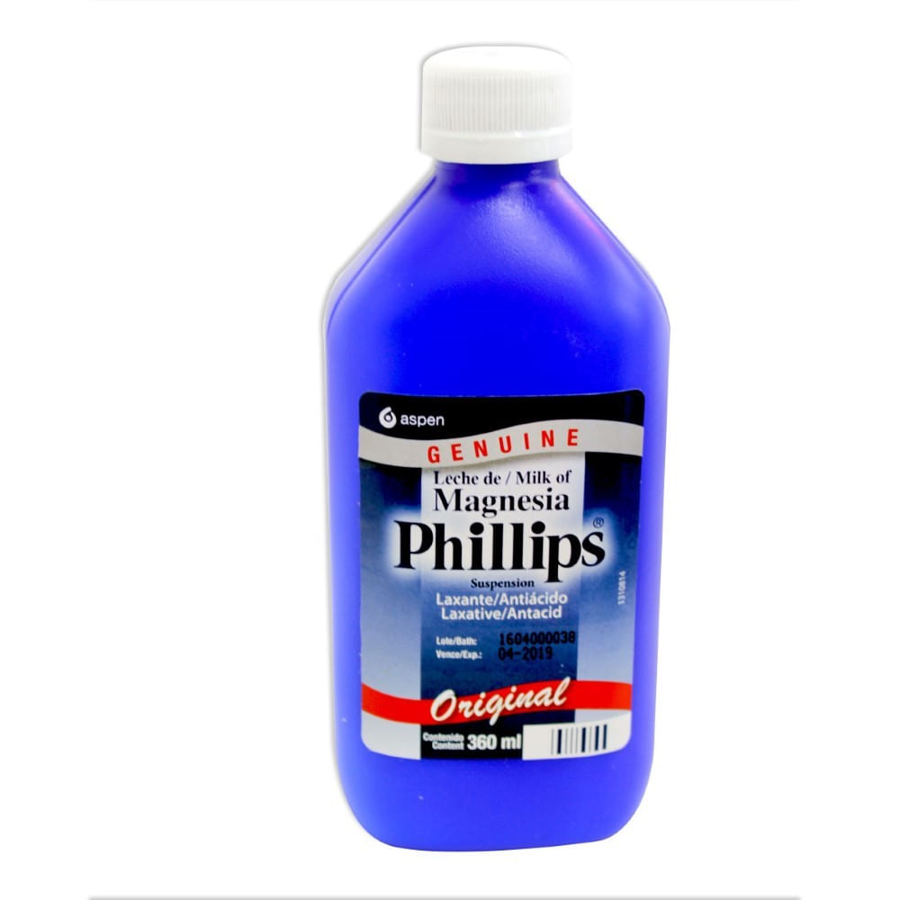 Leche de magnesia phillips original frasco x 360ml - Siman El Salvador