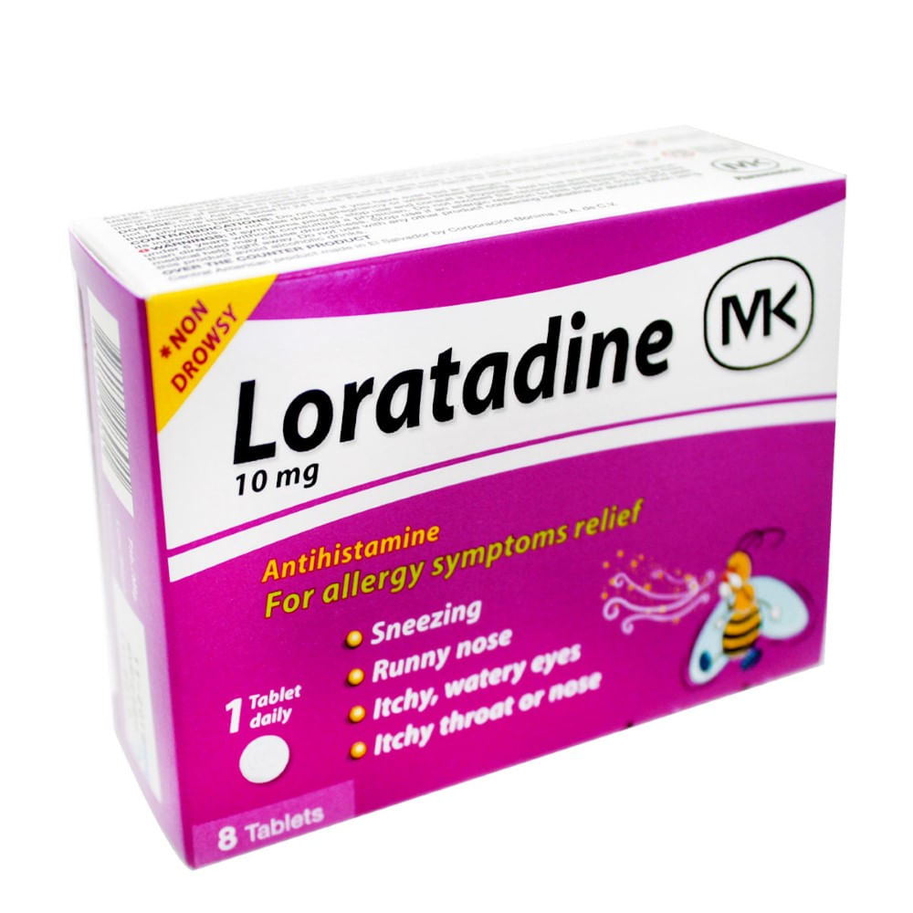 Loratadina mk 10mg x 8 tabletas - Siman El Salvador