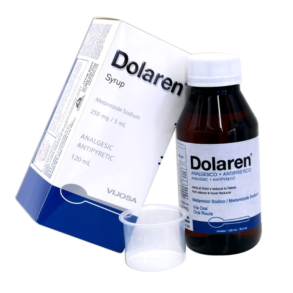 Dolaren jarabe 250mg/5ml frasco x 120ml - Siman El Salvador