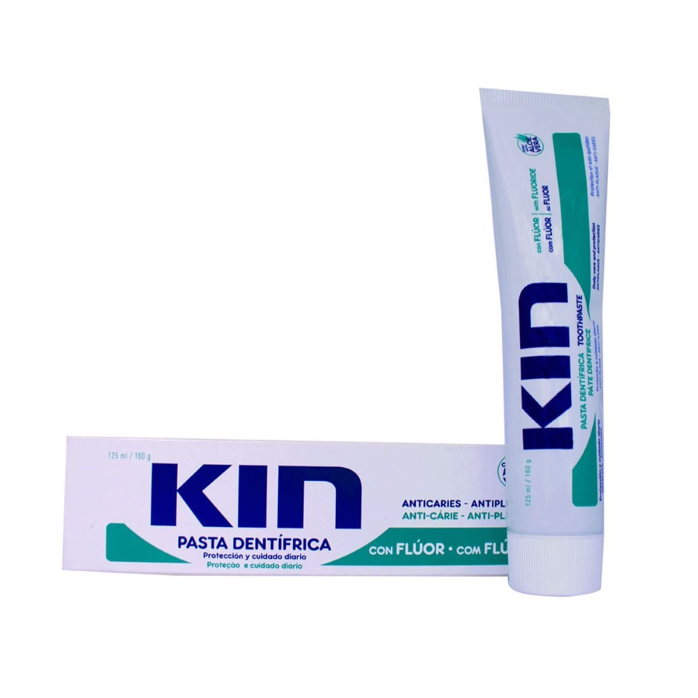 Kin pasta dentifrica (c/fluor/aloe) tubo 125ml - Siman El Salvador