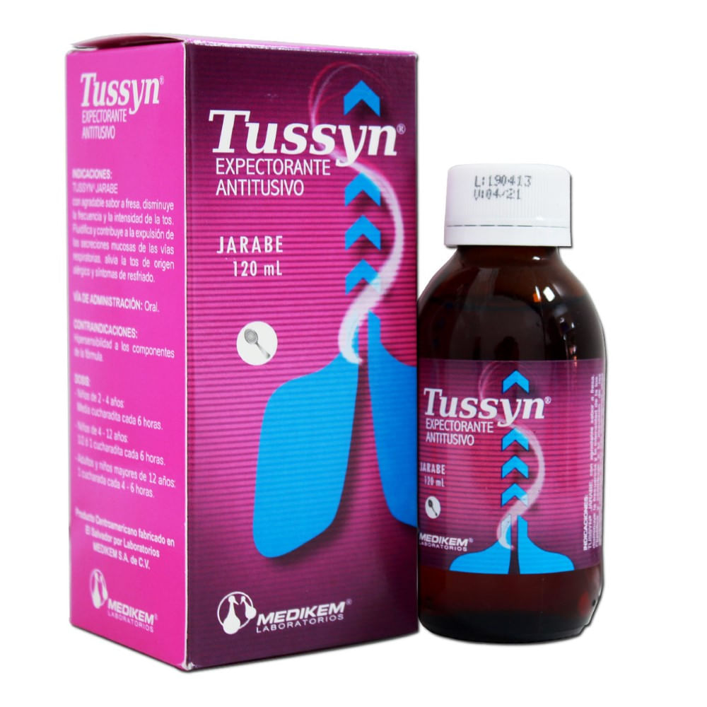 Tussyn jarabe frasco 120 ml - Siman El Salvador