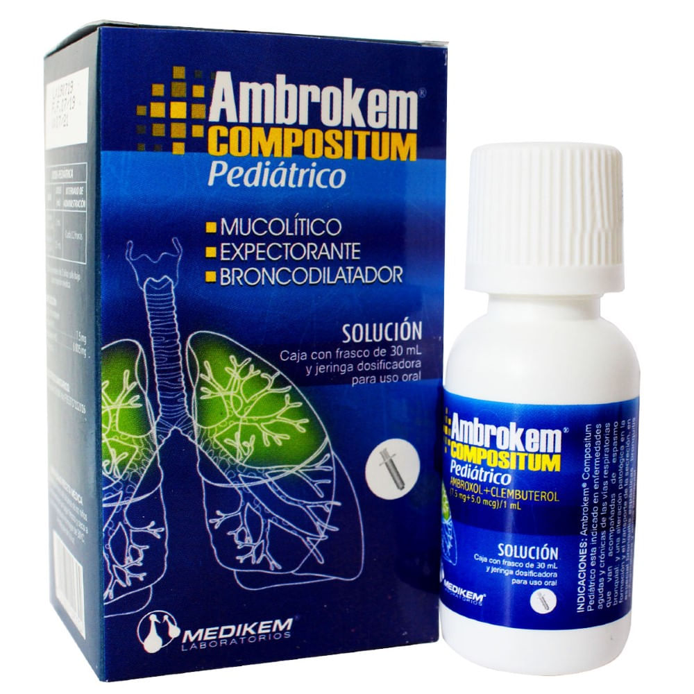 Ambrokem compositum pediatrico frasco x 30ml - Siman El Salvador