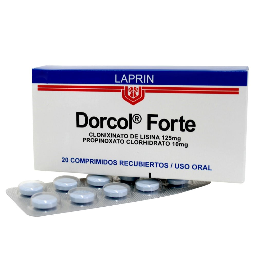 Dorcol forte 125mg/10mg x 20 comprimidos - Siman El Salvador