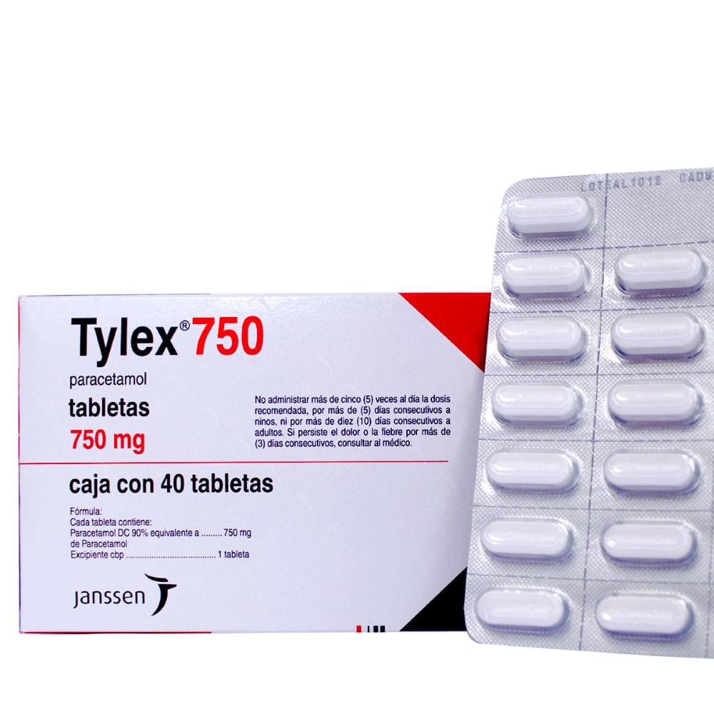 Tylex 750mg x 40 tabletas - Siman El Salvador