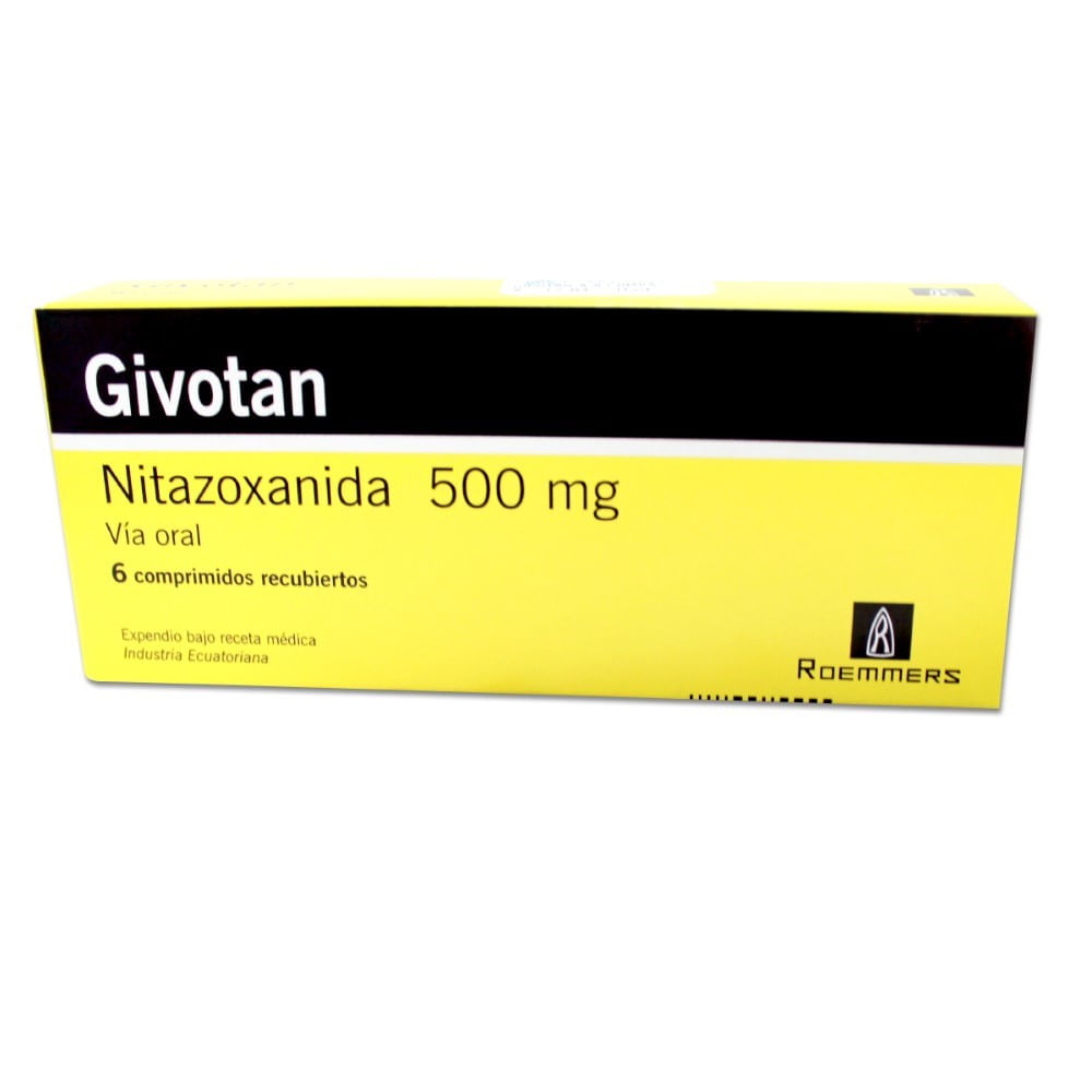 Givotan 500mg x 6 tabletas - Siman El Salvador
