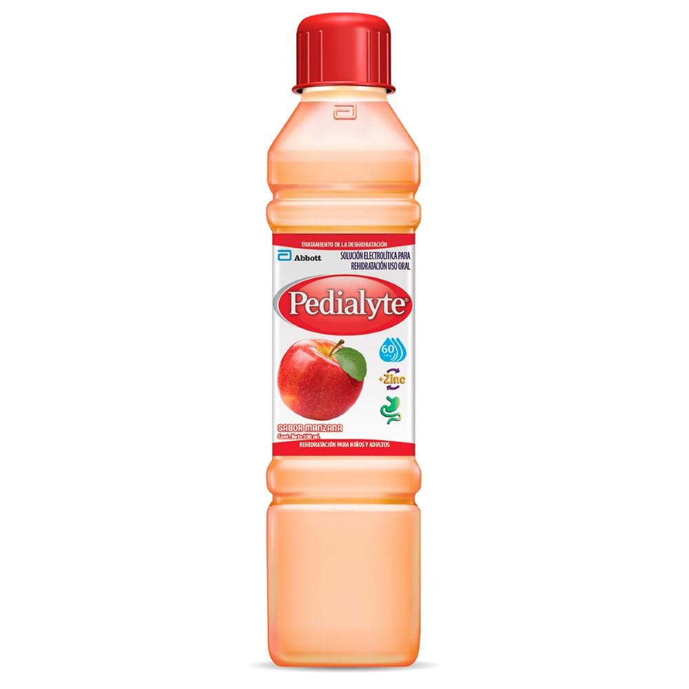 Pedialyte 60 meq manzana frasco x 500 ml - Siman El Salvador