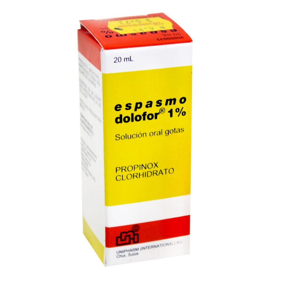 Espasmo dolofor al 1% gotas orales x 20ml - Siman El Salvador