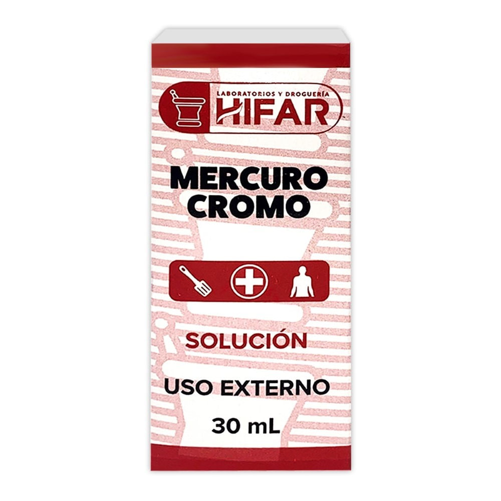 Mercuro cromo hifar frasco x 30ml